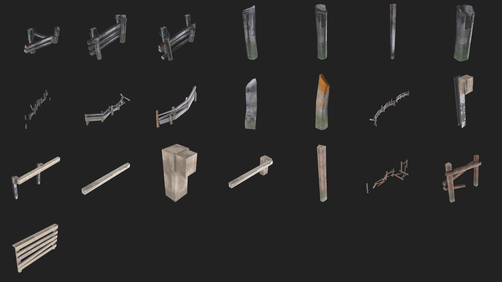 [WIP] PS1 PSX Alone in the DUSK – environment asset kit by EmaceArt