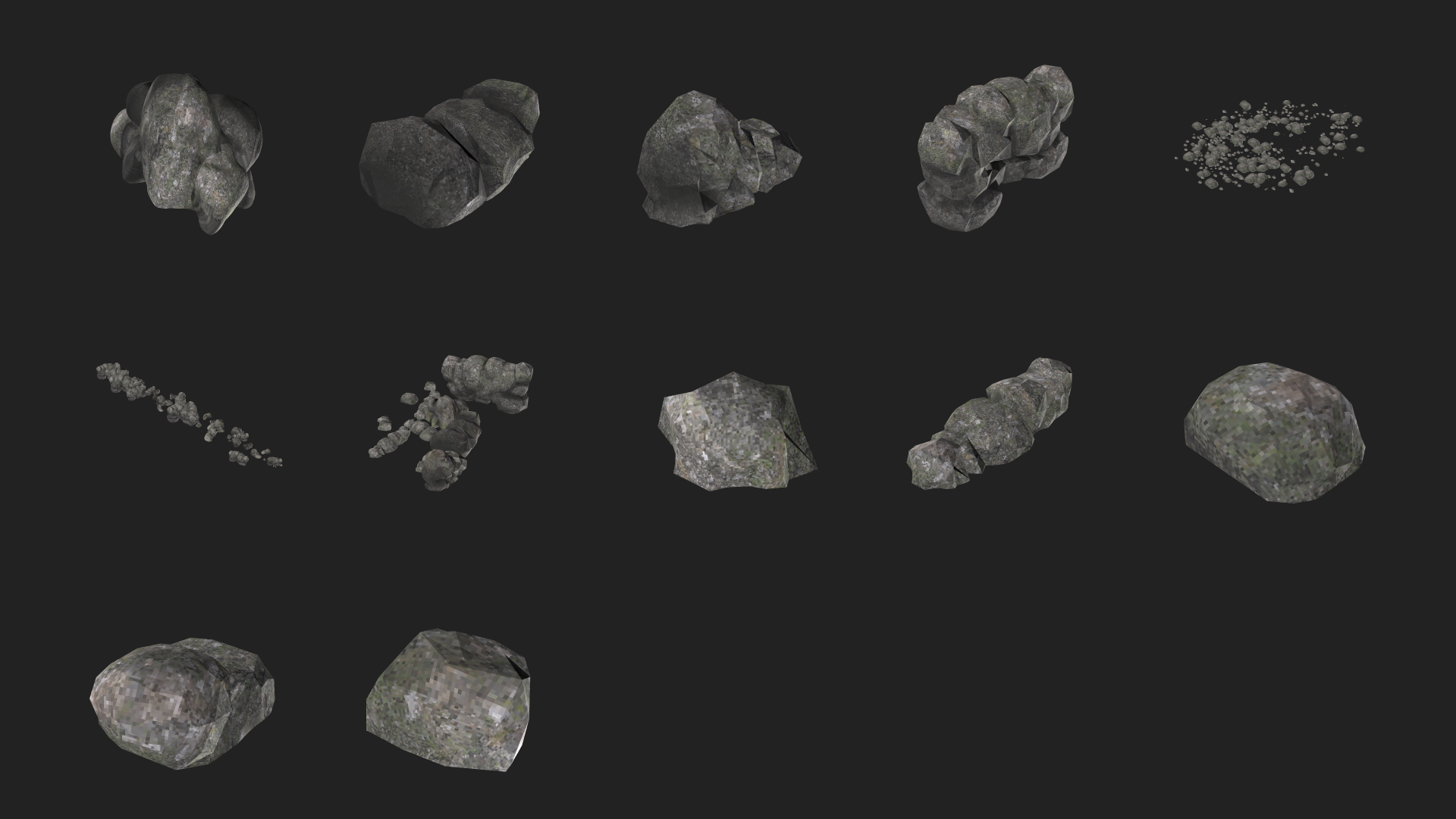 [WIP] PS1 PSX Alone in the DUSK – environment asset kit by EmaceArt
