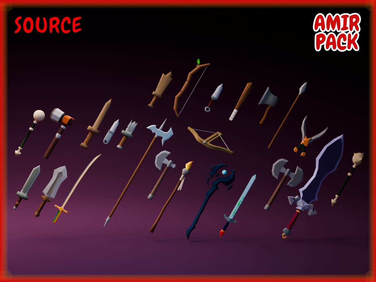 Amir - Low-Poly Weapons Pack by Amir