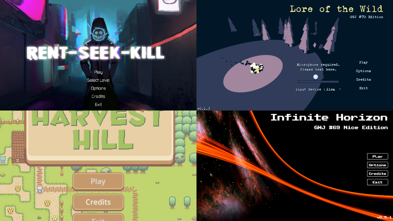 Godot Minimal Game Template by Maaack