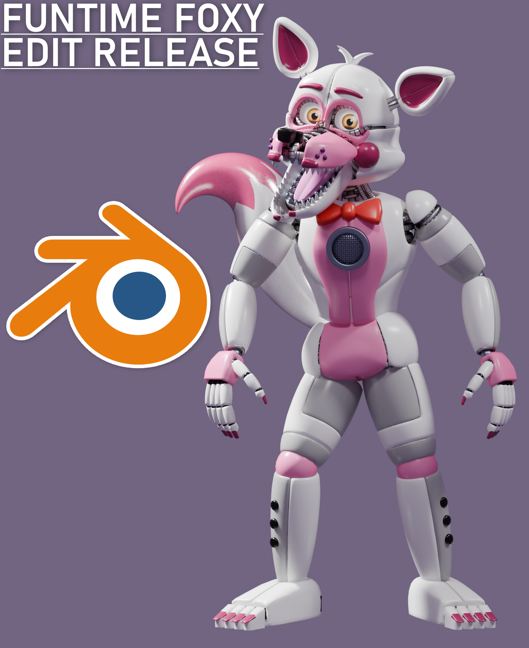 Funtime Foxy & Lolbit FULL RELEASE - Blender 5.0+ by XMilky