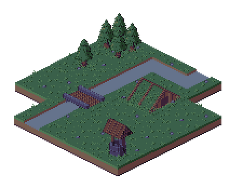 Isometric Strategy - Medieval Pixel Art Tiles by crabcrabcrabs