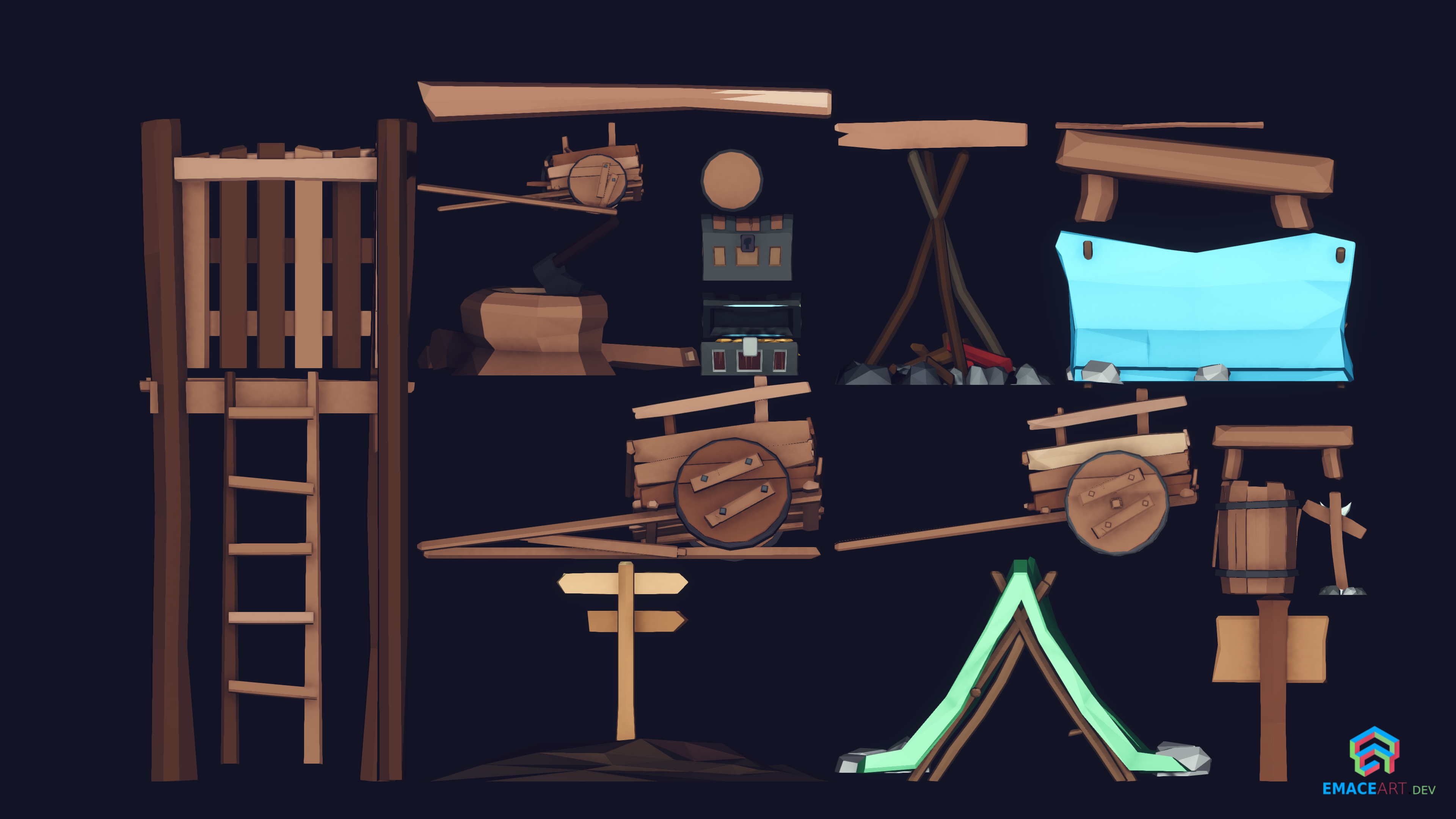 Everwood: Stylized Woodland Forest Pack by EmaceArt