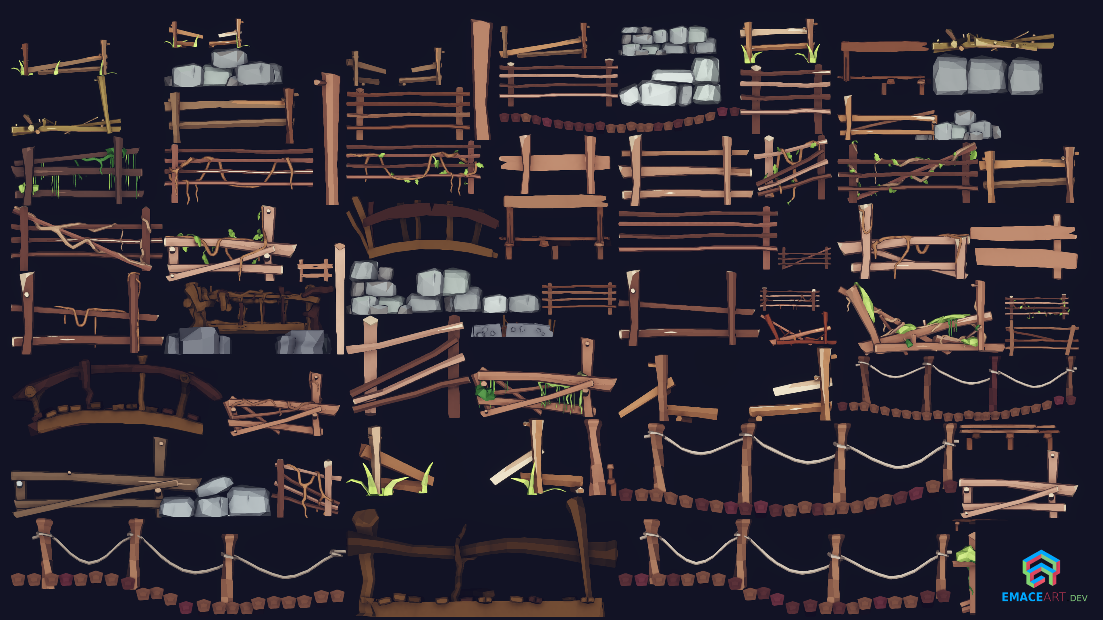 Everwood: Stylized Woodland Forest Pack by EmaceArt