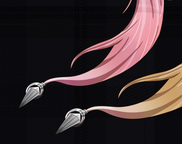 Free VTuber Wolf Tail PNG Pack (2 Tails + PSD) by Ne.buhanka