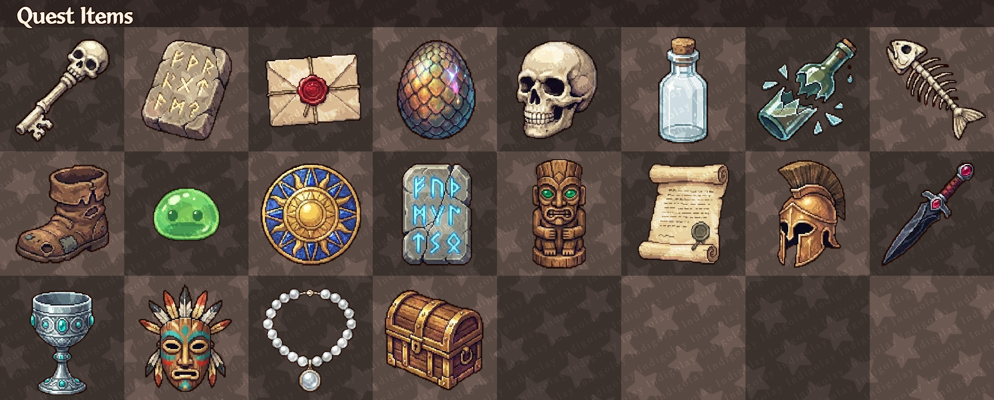 Animated Pixel Magic Book: Fantasy RPG UI & Icon Kit by IndigoLay