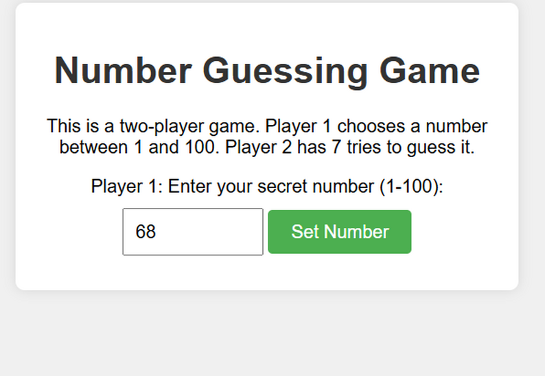 Number Guessing Game by speederoo