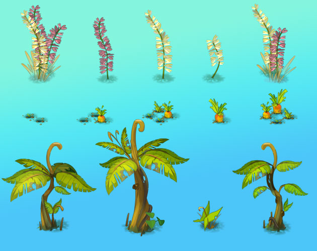 Ultimate 2D Nature & Vegetation Mega Pack by ClaireArt