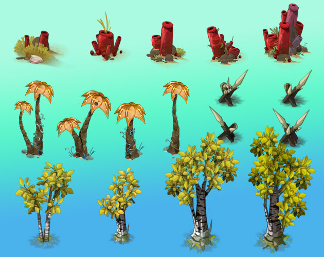 Ultimate 2D Nature & Vegetation Mega Pack by ClaireArt