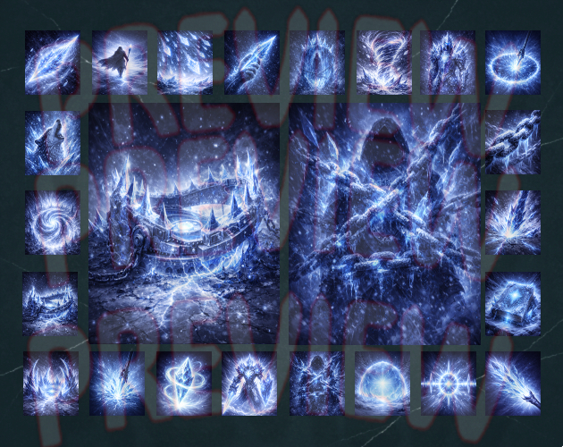 Skill Icons Pack - IceMage by HeySmiL