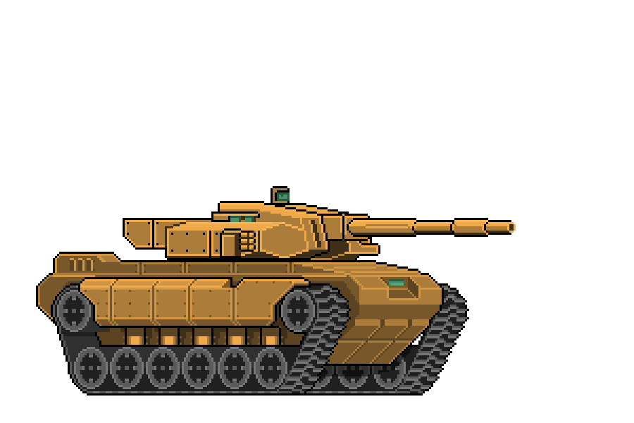 Tank Pixel Art Walking Animated Sprites by Aralepixel