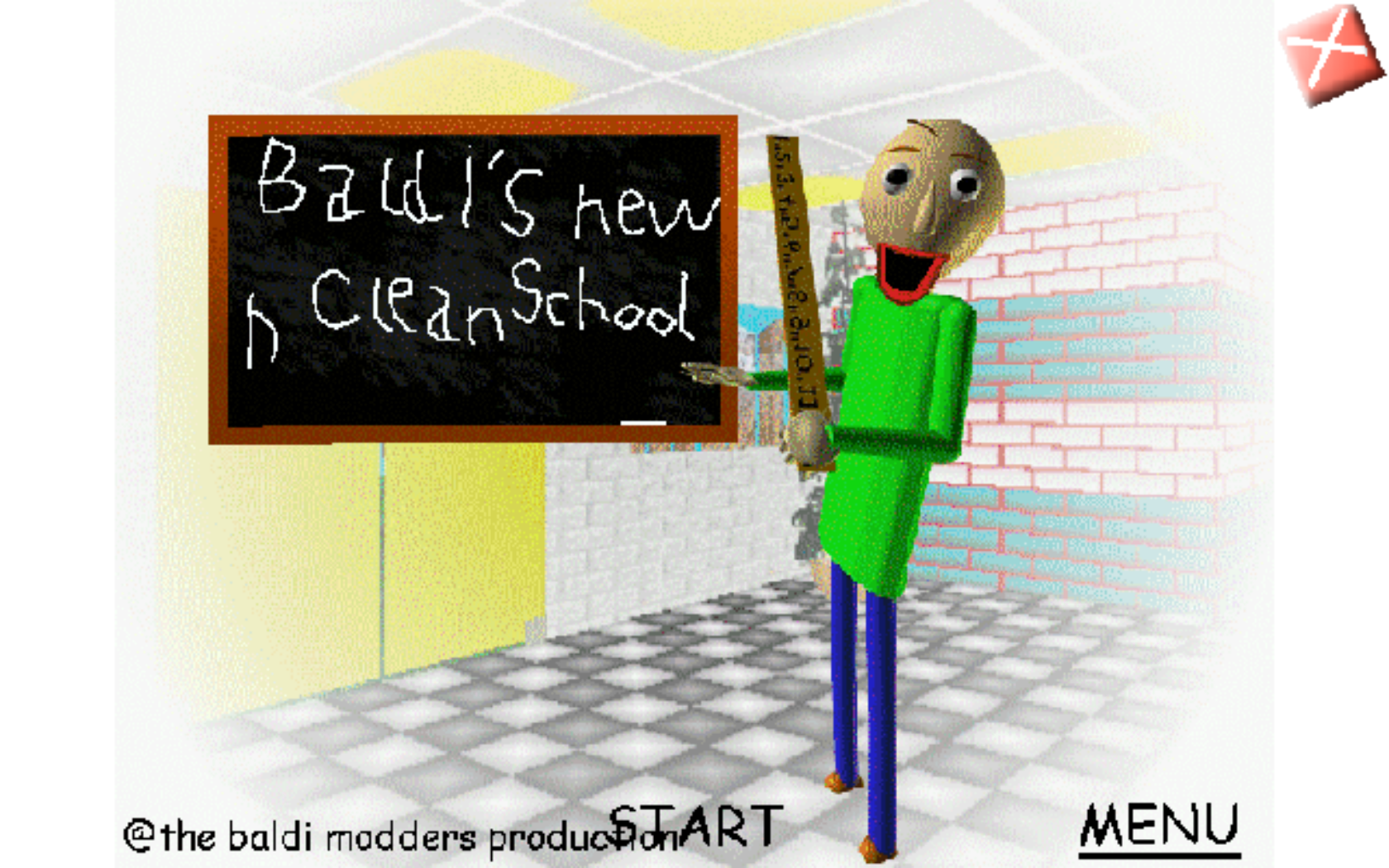 baldi's new and clean school by THAT1BALDIBASICSMODDERGUY