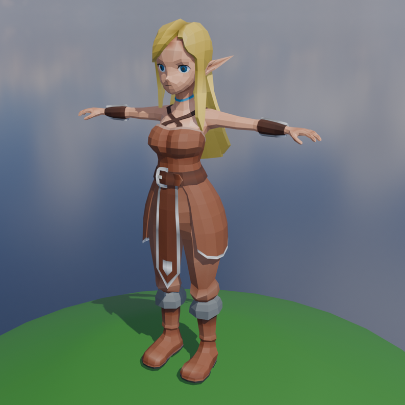 Modular Female Elf Pack: From Base Mesh to Hero by Zero