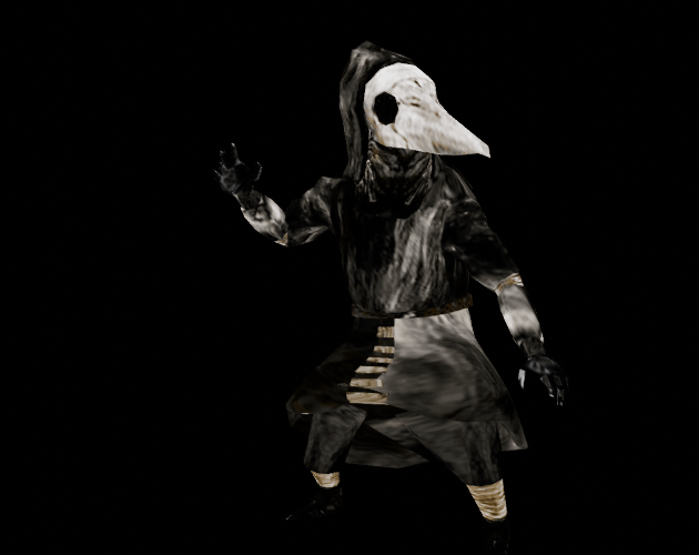 Plague Arcanist – Retro PS1 Low-Poly Magic Character by imaginais