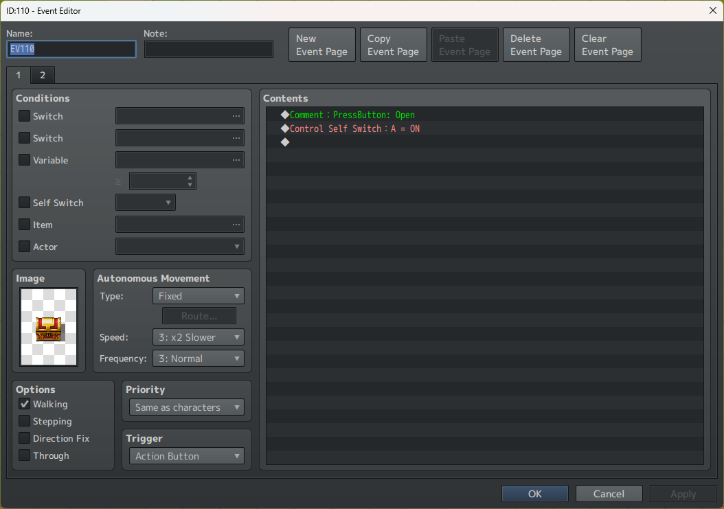 Text Button Plugin For RPG MAKER MZ by Vslav Store