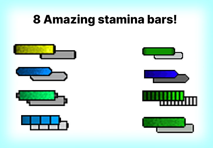 Pixel-art Stamina bars V1 by Matis