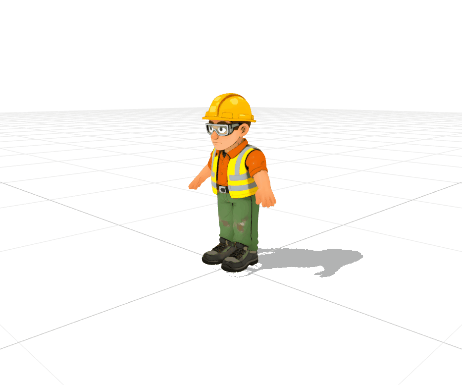 3D Male Factory Worker Character Rigged Pack – 3D Model with Walk, Run ...