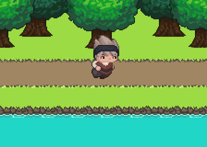 Pixel Art Explorer Top-Down 32x32 by schwarnhild