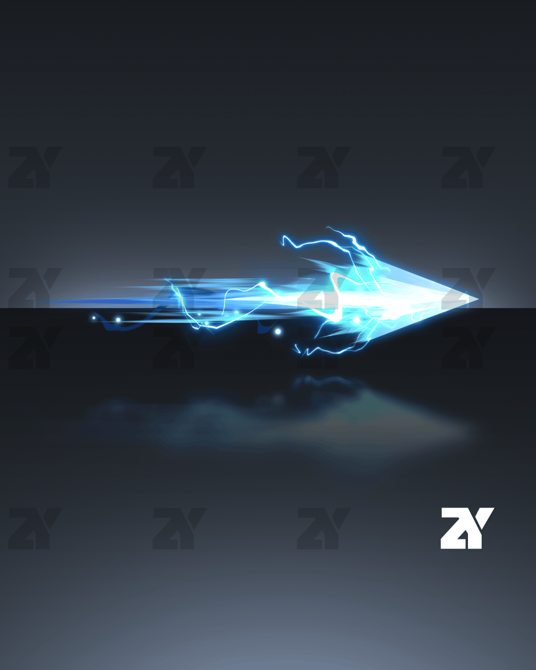 Trail Effect_Blue Lightning Arrow by ZY