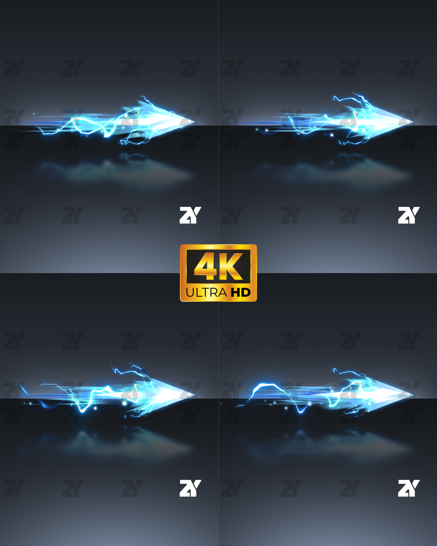 Trail Effect_Blue Lightning Arrow by ZY VFX