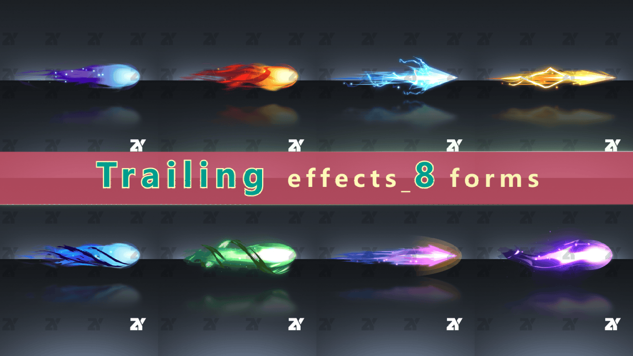 Trailing effects_8 forms by ZY