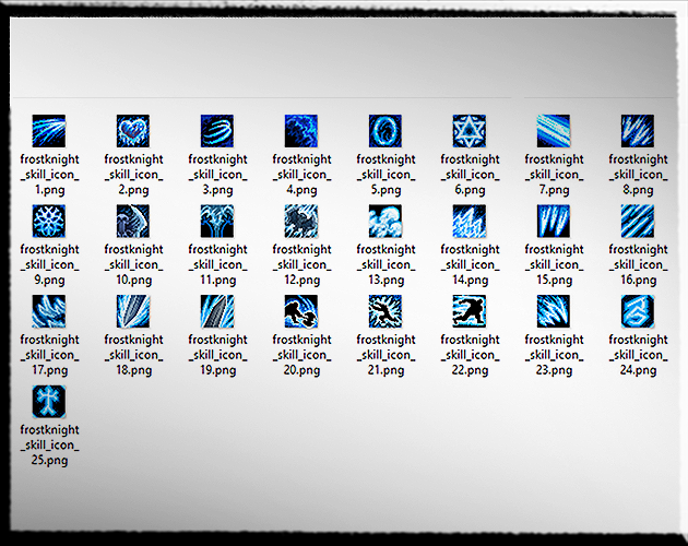 Pixel Art Skill Icons - Frost Knight - FULL Version by Frostwindz