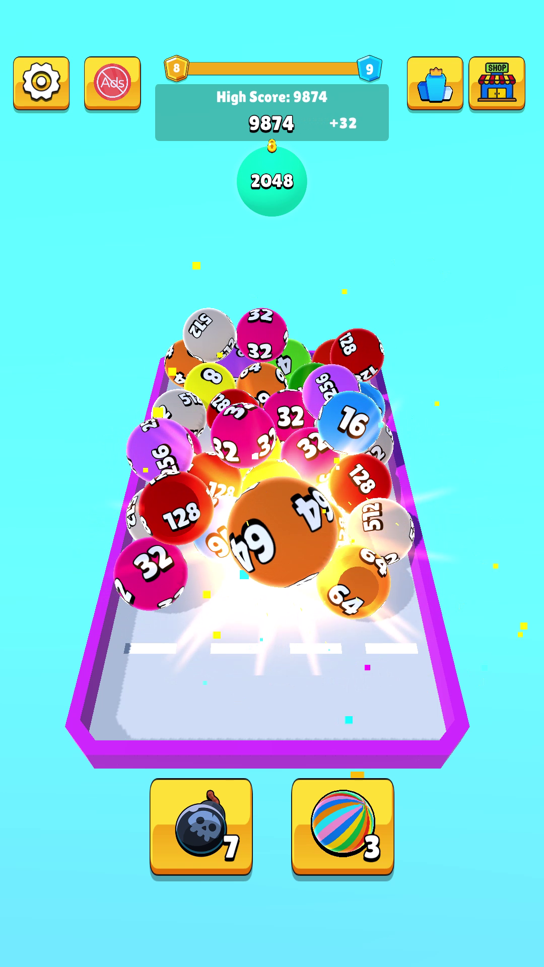 2048 Balls Merge – Number Game by ayseaktas