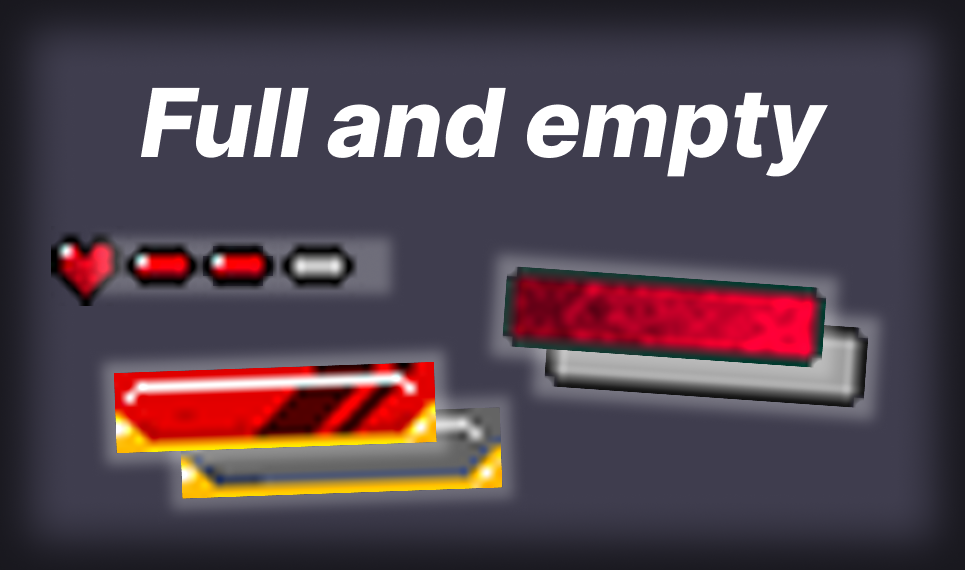 Pixel Health bar pack V1 by Matis