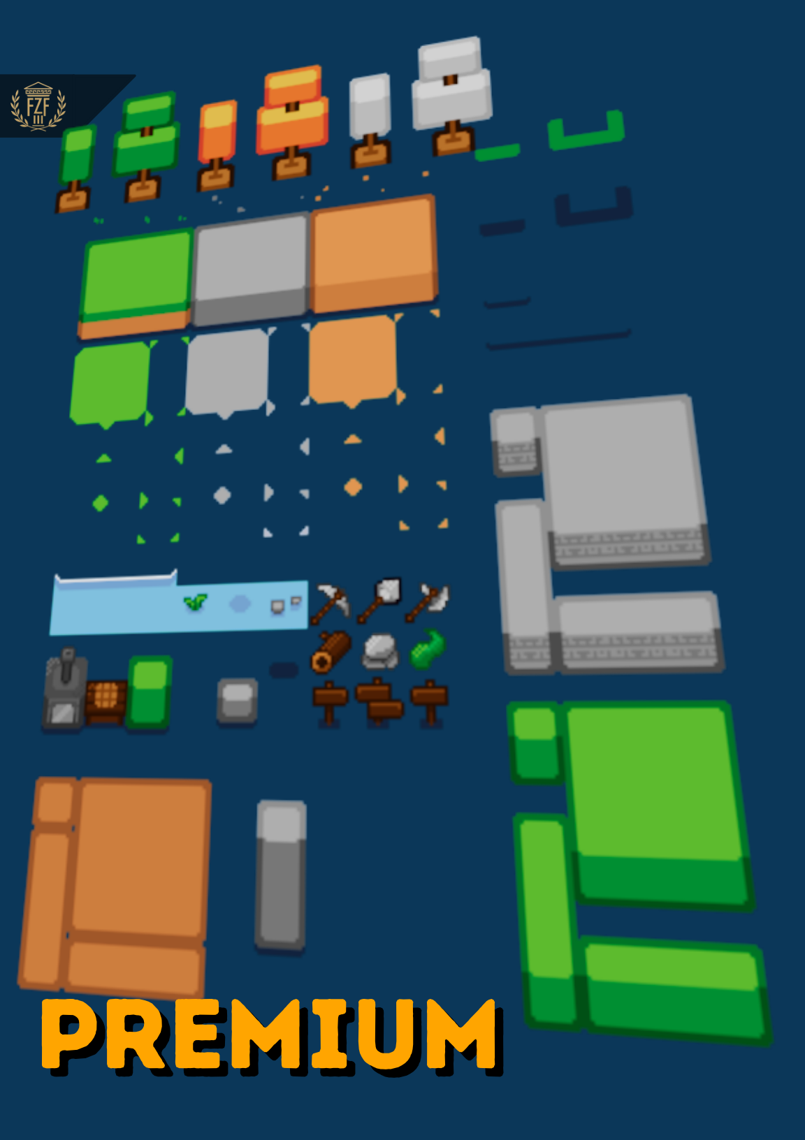 Survival Kit – Top-Down Pixel Art Assets by FZF Productions