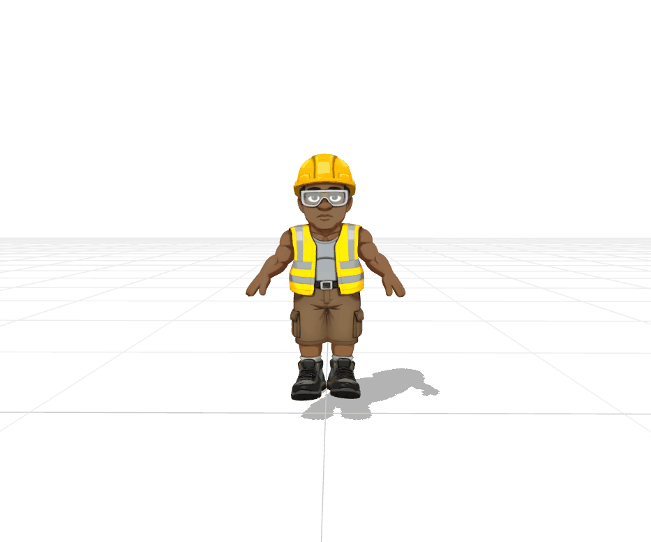 3D Strong Man Factory Worker Character Rigged Pack – 3D Model with Walk ...