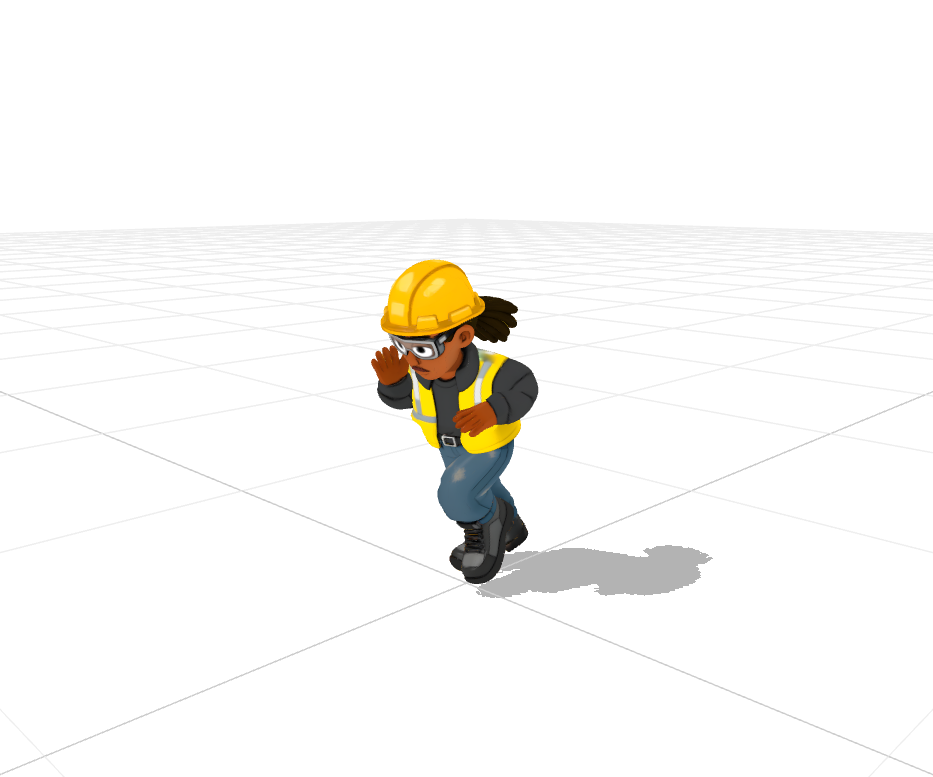 3D Young Female Factory Worker Character Rigged Pack – 3D Model with ...