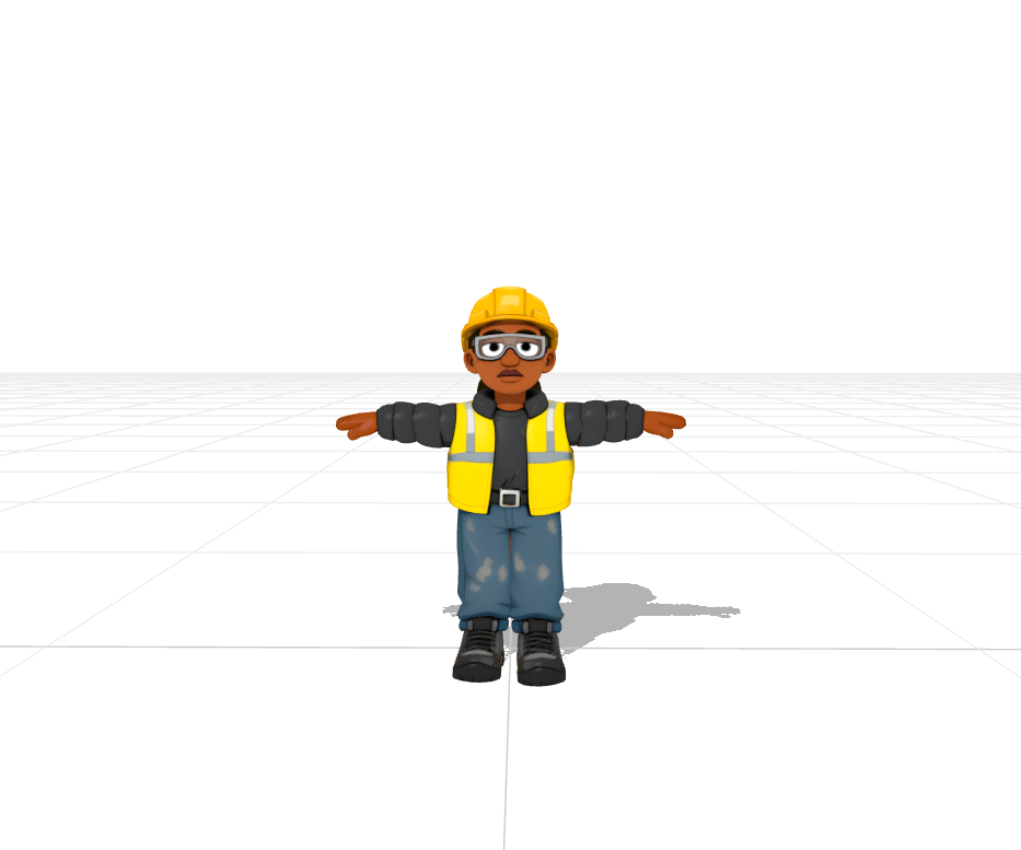 3D Young Female Factory Worker Character Rigged Pack – 3D Model with ...