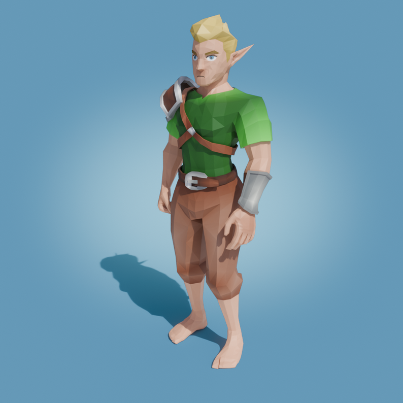 Low Poly Elf Character – Game-Ready by Zero