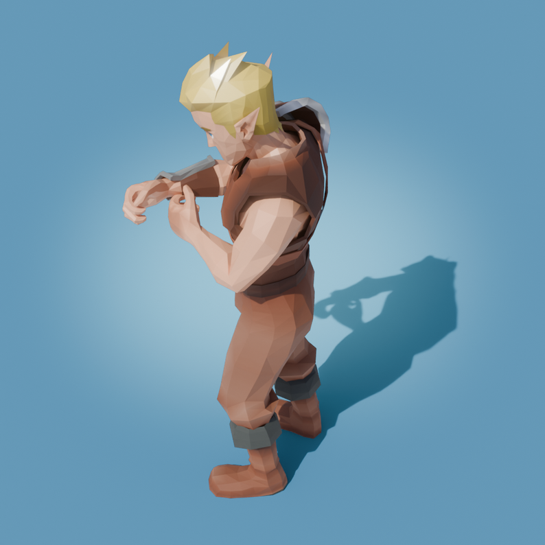 Low Poly Elf Character – Game-Ready by Zero