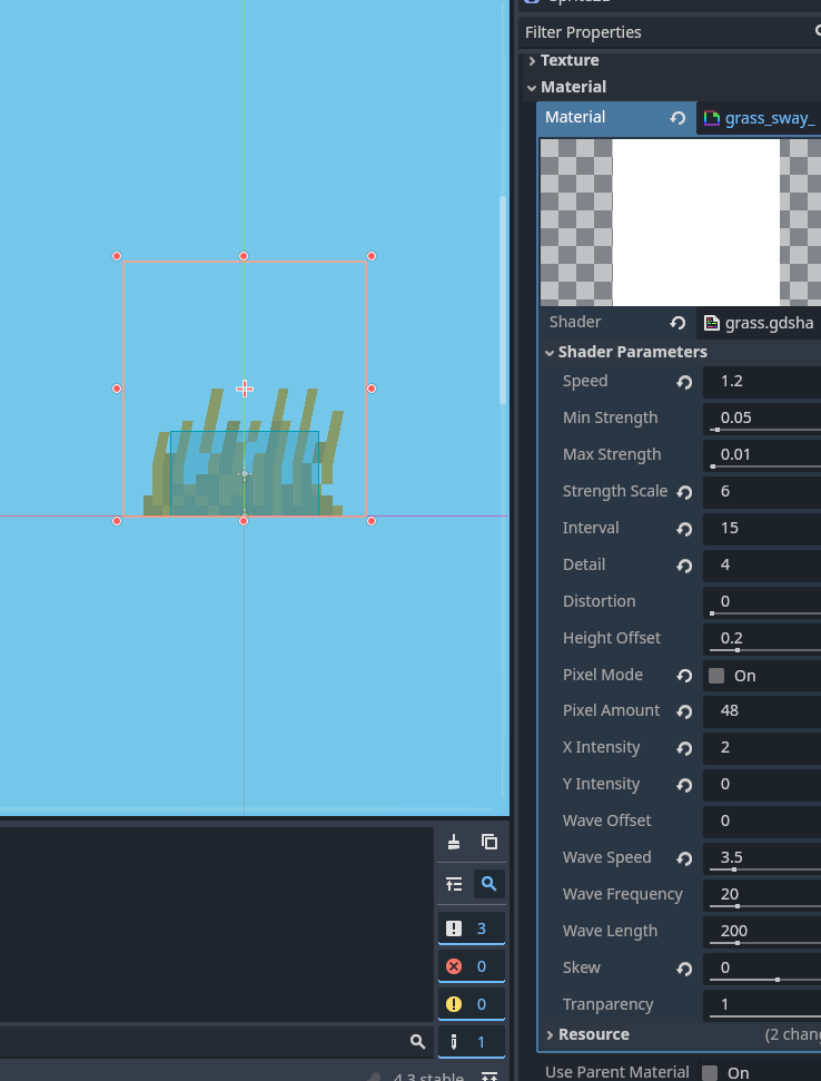 GODOT 4.x – Interactive 2D Grass with Wind 🌿 by The-Seth