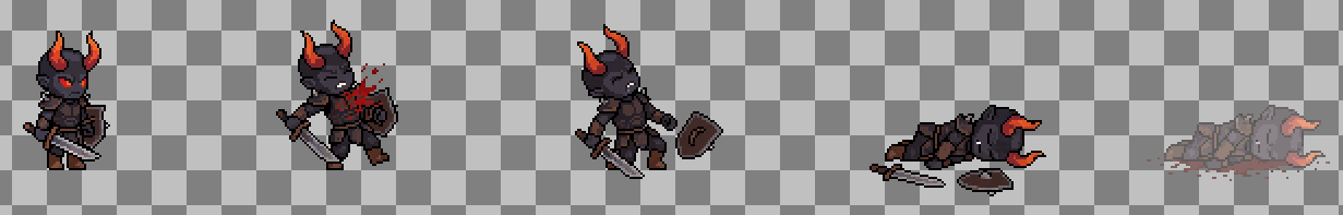 2D Character Sprite Sheet - Pixel Art Lower Demon by GreatGamingLife