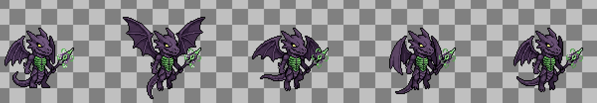 2D Character Sprite Sheet - Pixel Art Snake Lord by GreatGamingLife