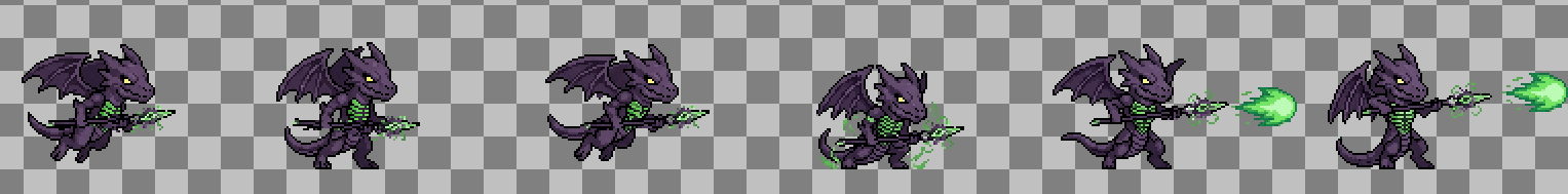 2D Character Sprite Sheet - Pixel Art Snake Lord by GreatGamingLife