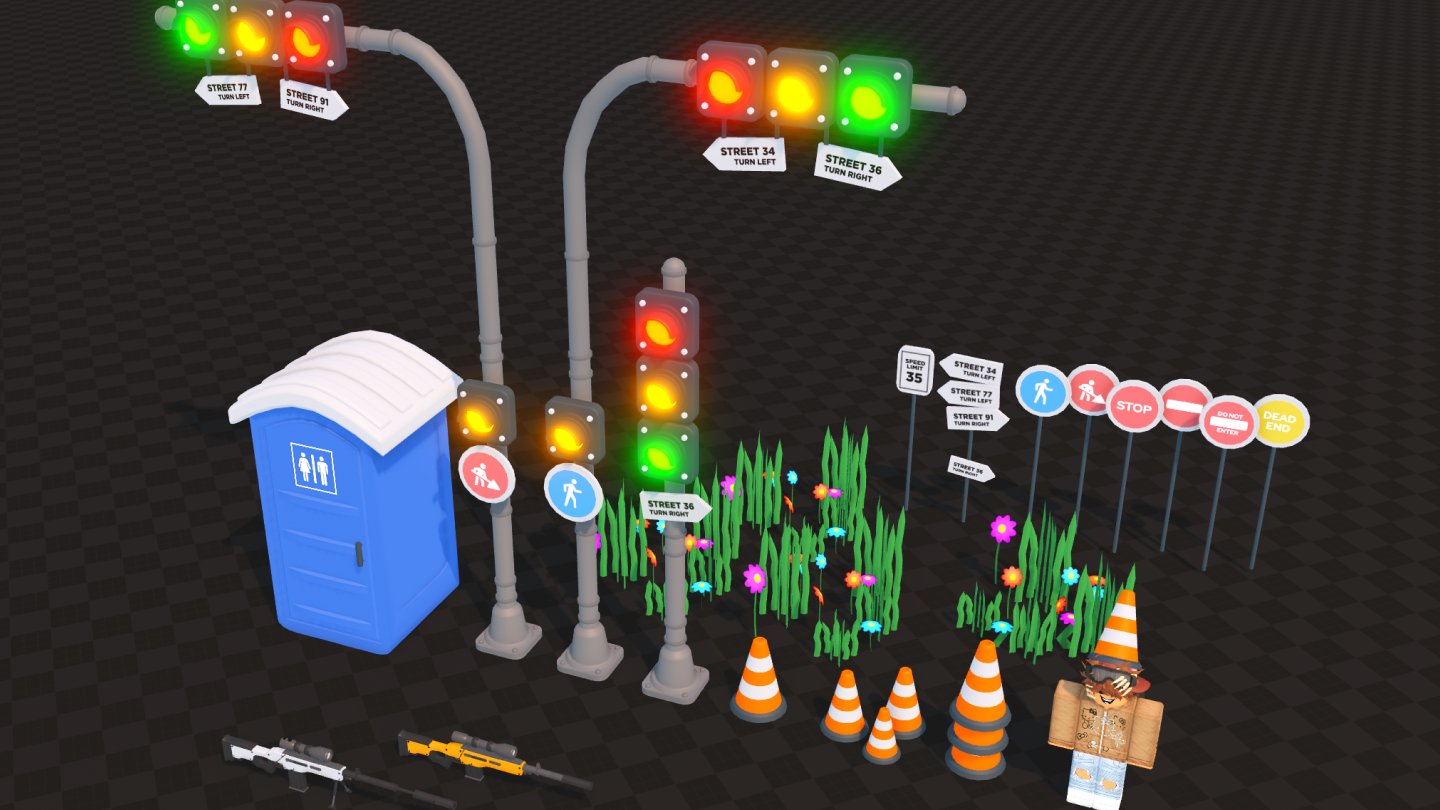 Small Roblox Asset Pack (18 City Assets) by Coble