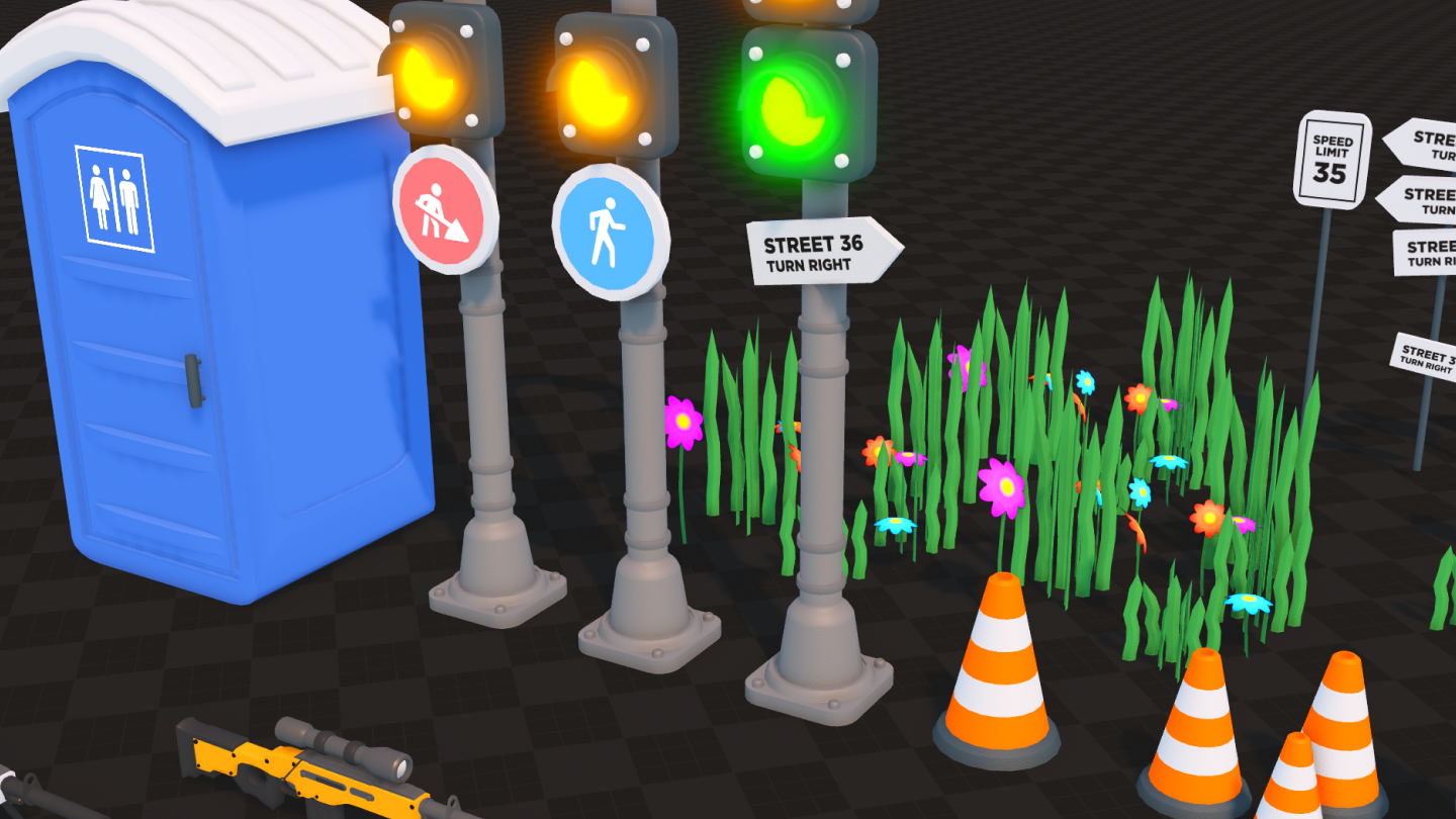 Small Roblox Asset Pack (18 City Assets) by Coble