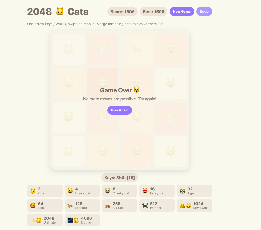 CAT 2048 by VirtualSteve