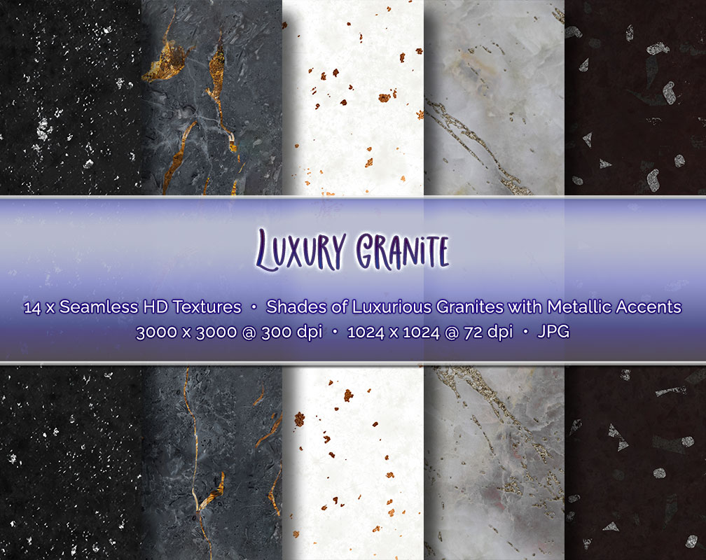 Luxury Granite - 14 x Seamless HD Textures by Evalynn