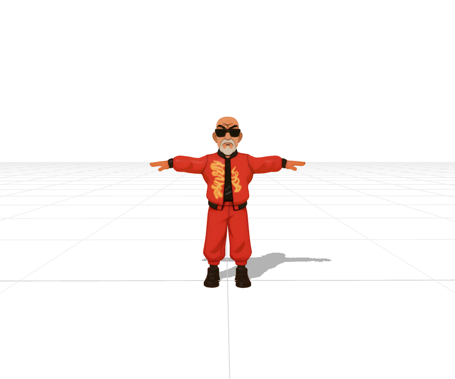 3D Modern Retired Samurai B-boy Character Rigged Pack – 3D Model with ...