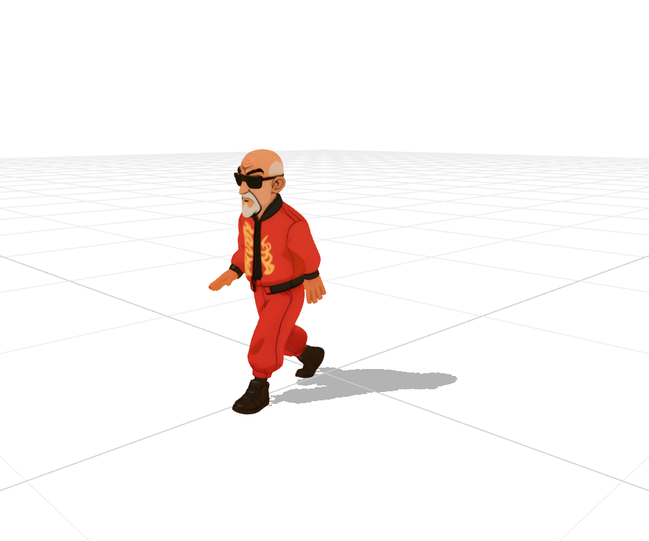 3D Modern Retired Samurai B-boy Character Rigged Pack – 3D Model with ...