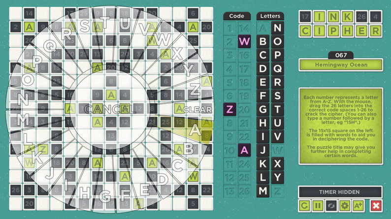 Ink Cipher by Chequered Ink