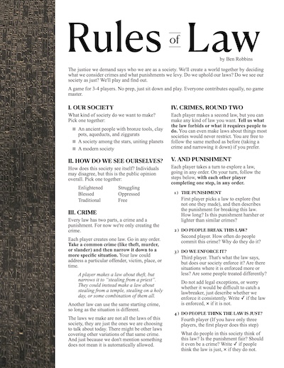 Rules of Law by Ben Robbins