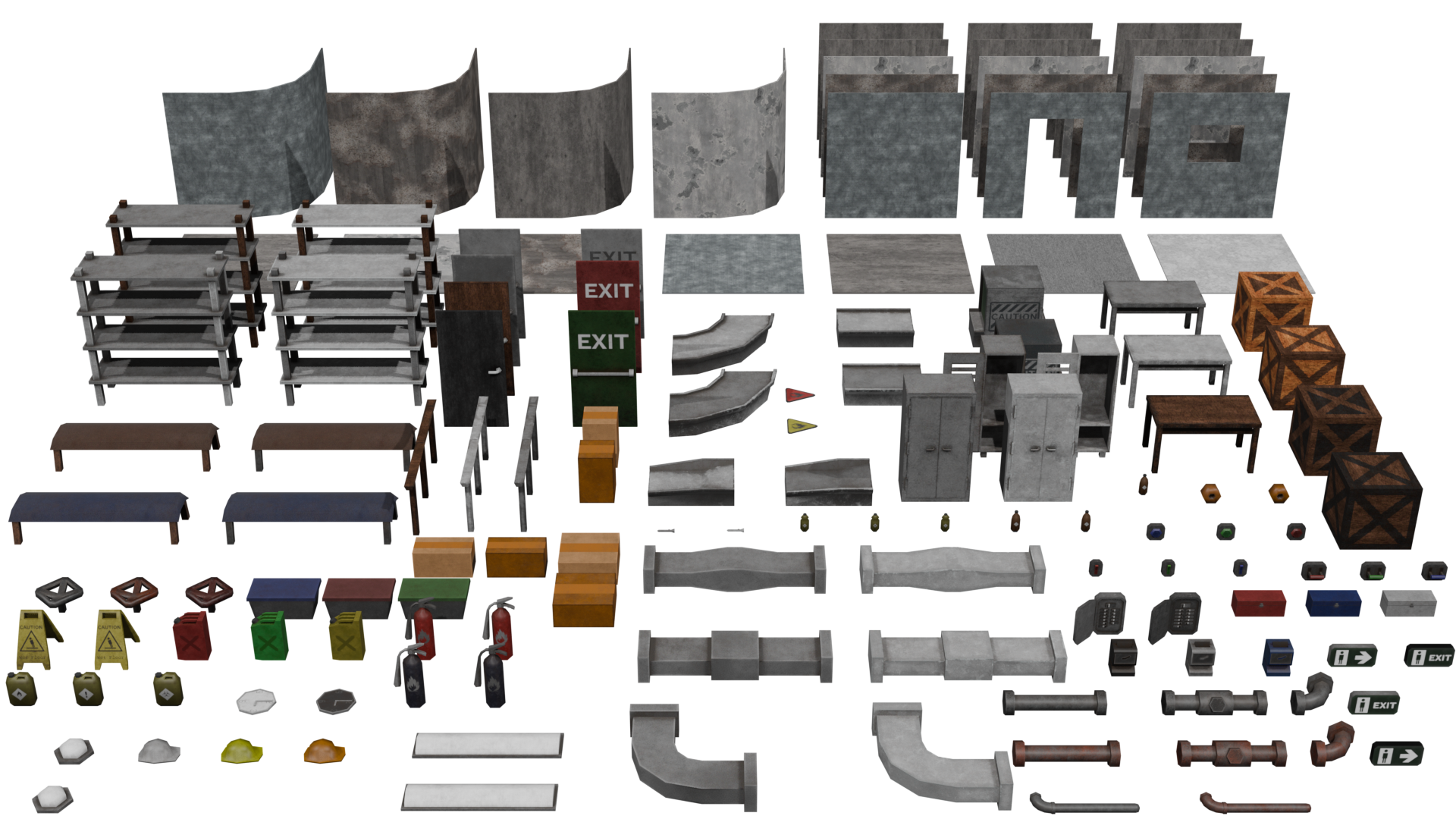New BIG asset PACK - PSX Factory Pack by Amos