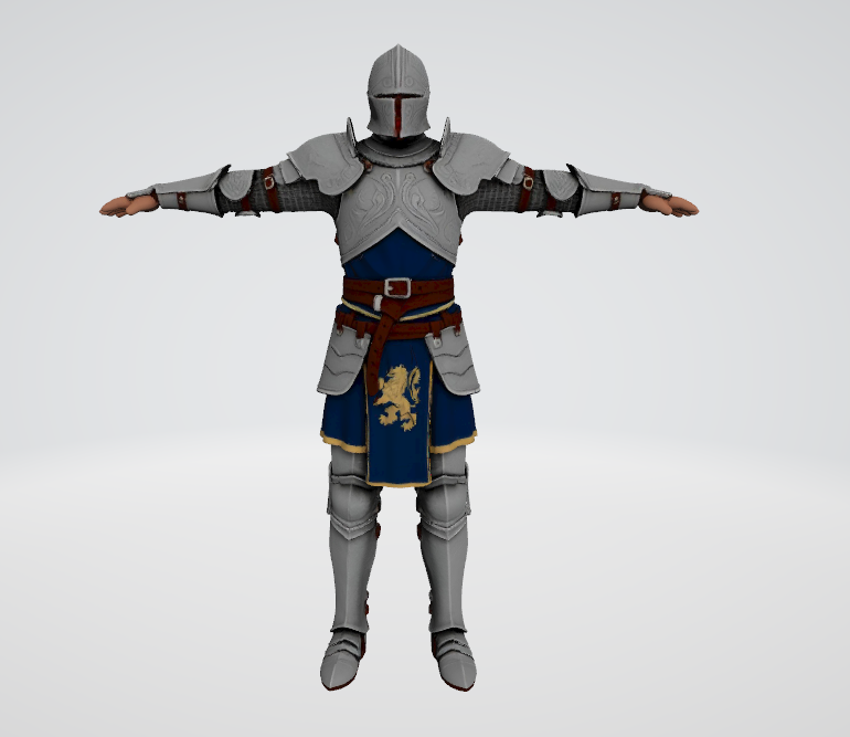 🛡️ Heroic Knight – Rigged 3D Character (Hi & Mid Poly) by Marco Brito