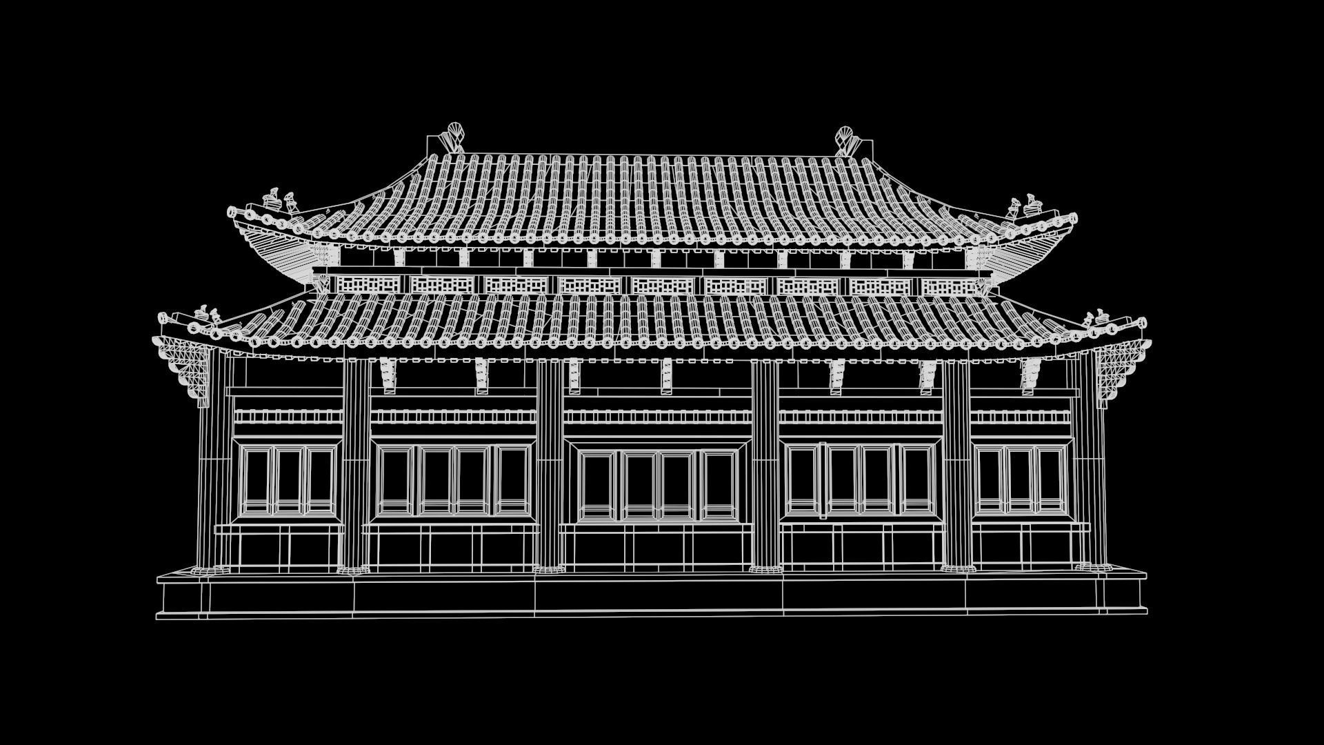 Japanese Traditional Building – High-Poly Realistic 3D Model by sheraz1994