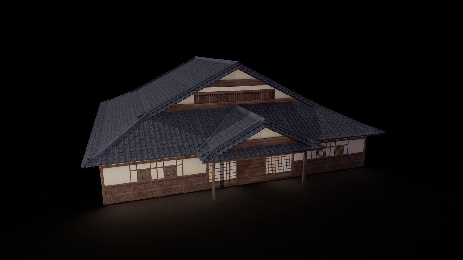 Japanese Traditional Pbr Building by sheraz1994